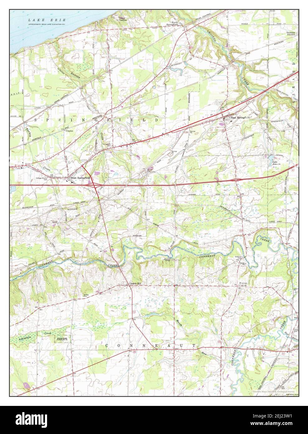 East Springfield, Pennsylvania, map 1959, 1:24000, United States of ...