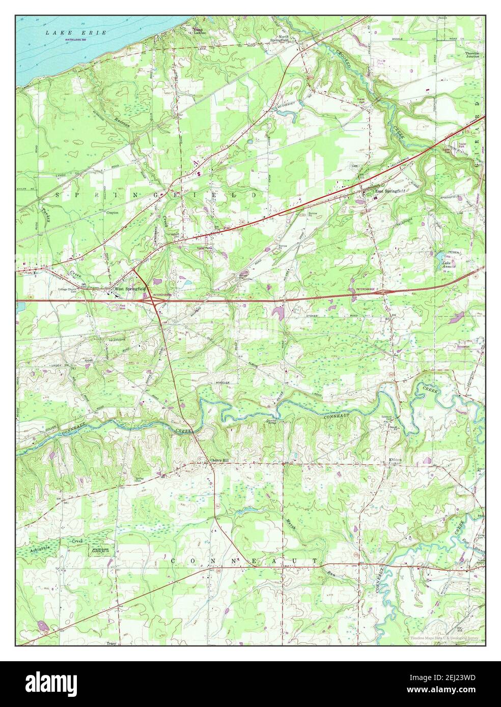 East Springfield, Pennsylvania, map 1959, 1:24000, United States of ...