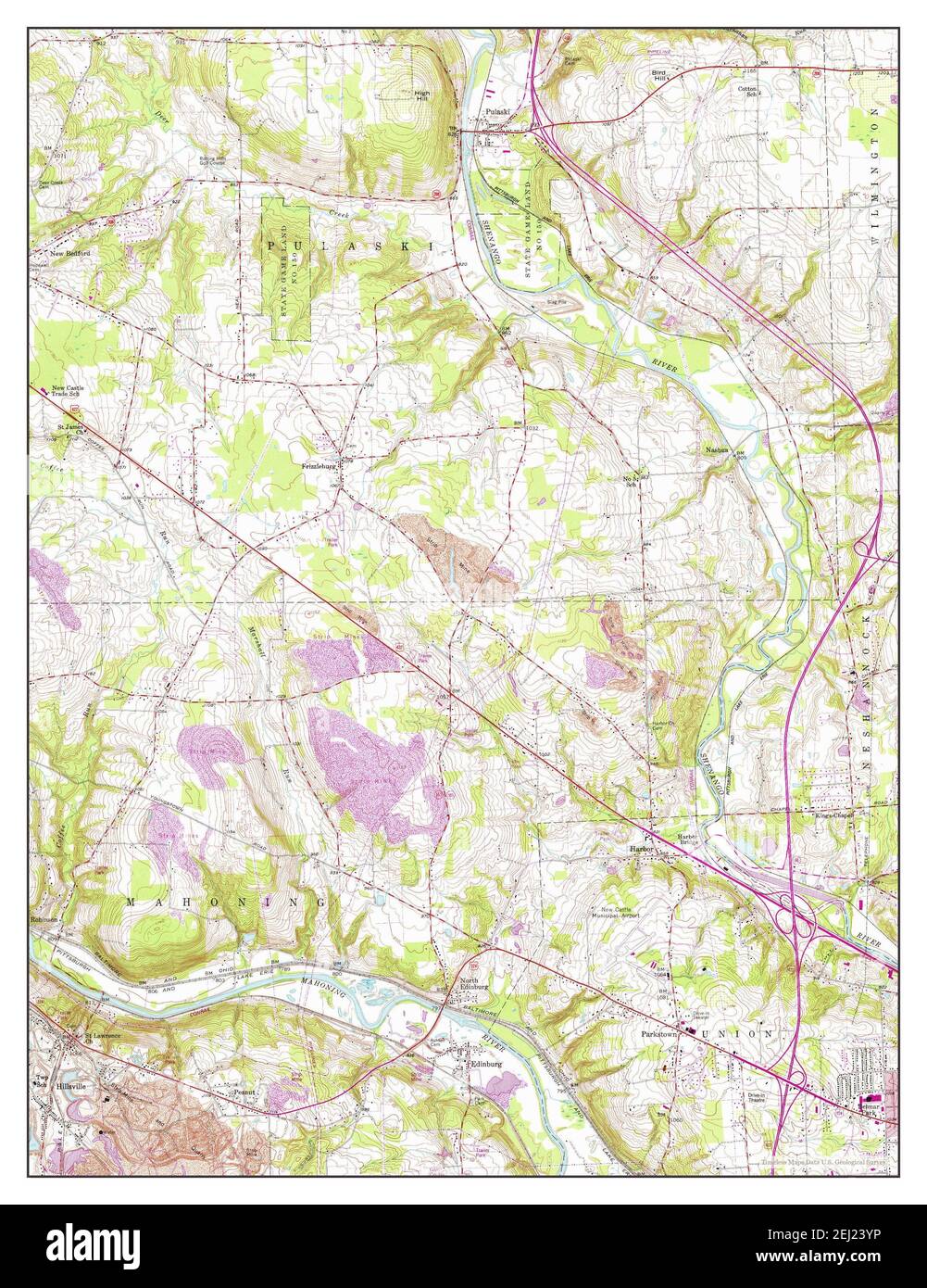 Edinburg, Pennsylvania, map 1958, 1:24000, United States of America by ...