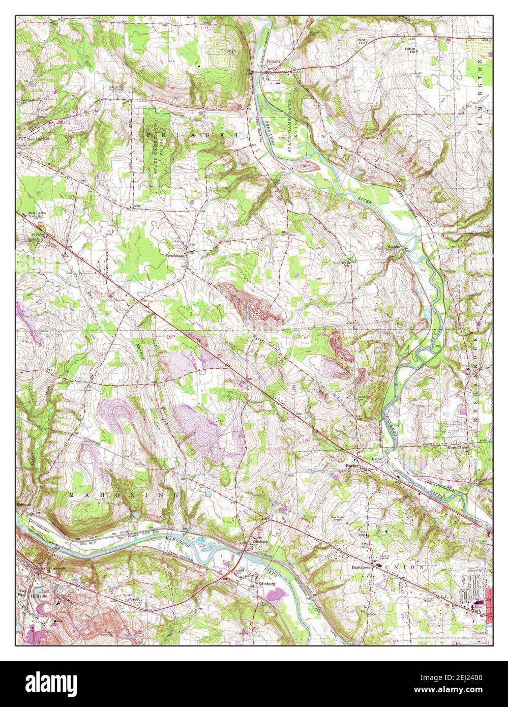 Map of edinburg hi-res stock photography and images - Alamy