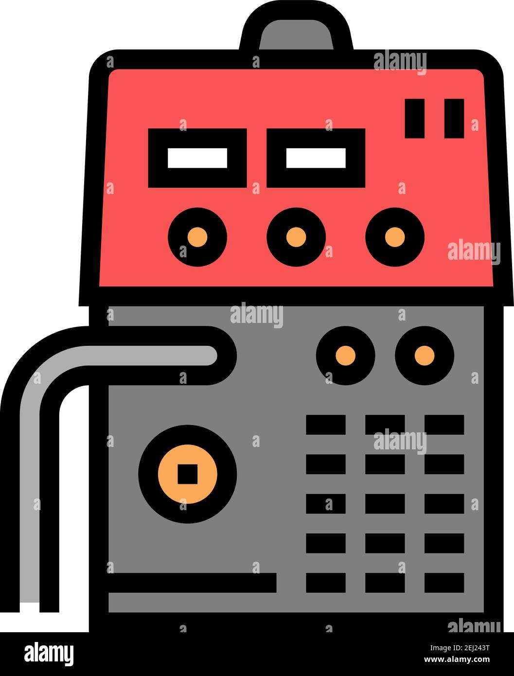 semiautomatic device color icon vector illustration Stock Vector Image ...