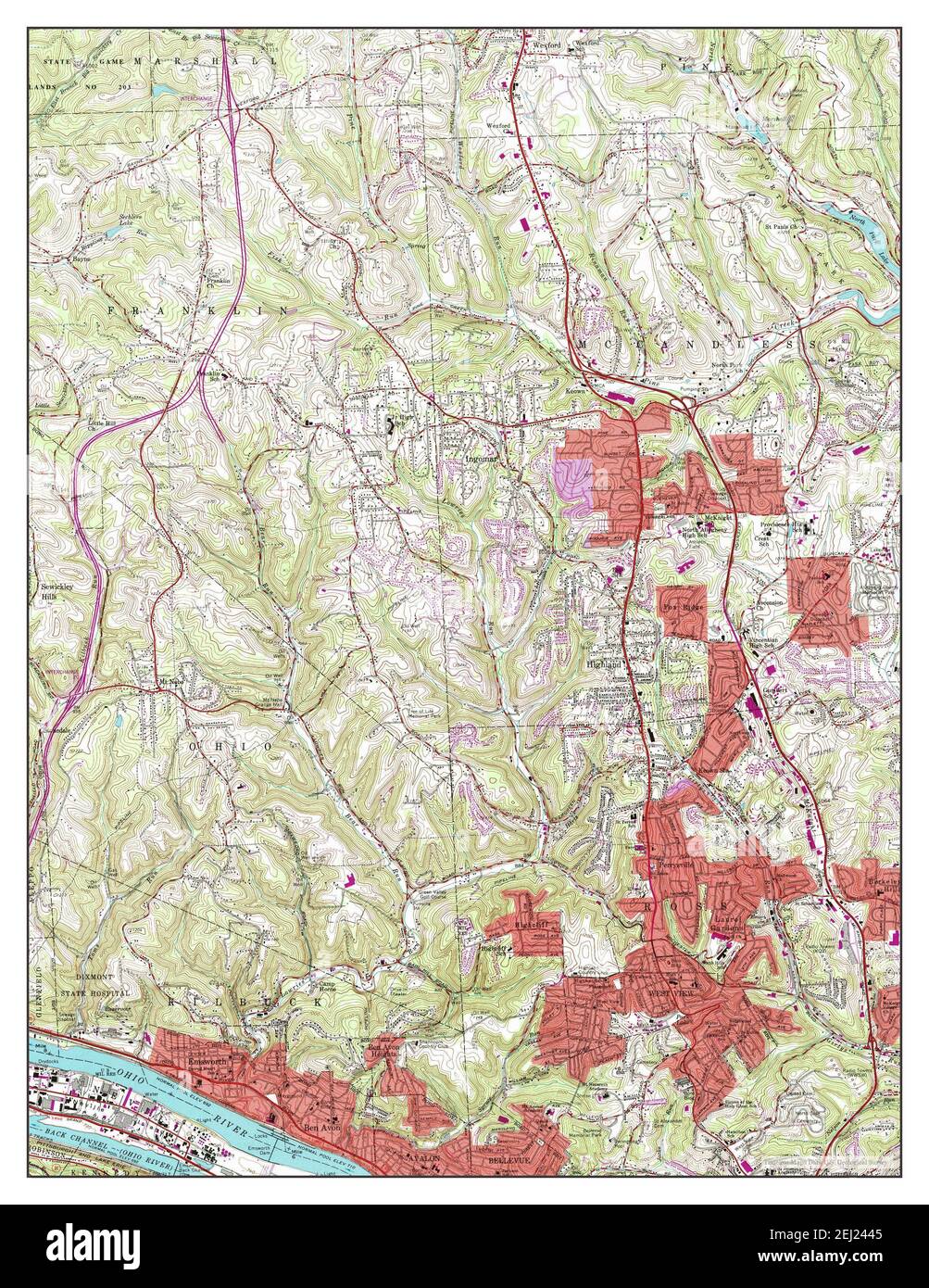 Emsworth, Pennsylvania, map 1960, 1:24000, United States of America by ...