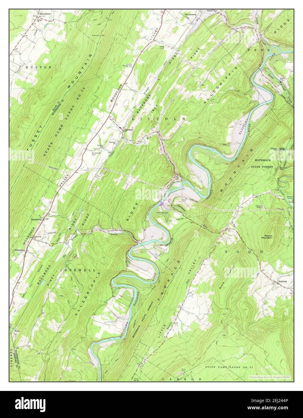 Entriken, Pennsylvania, map 1963, 1:24000, United States of America by ...