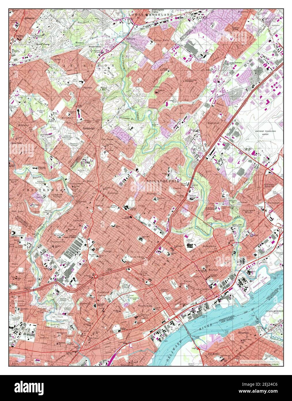 Map Of Frankford Cut Out Stock Images & Pictures - Alamy