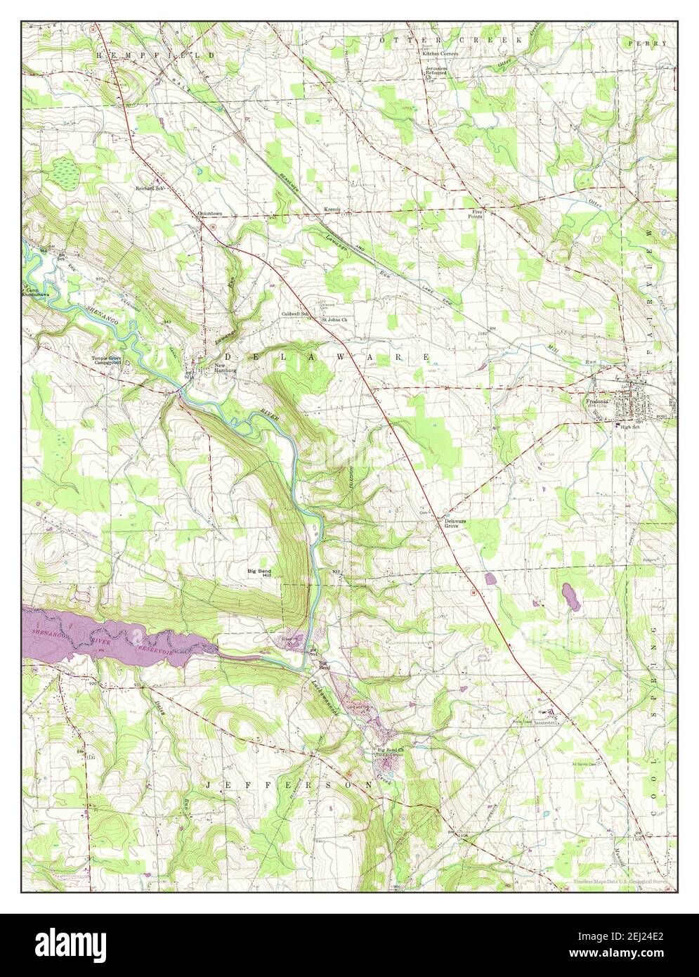 Map of fredonia hi-res stock photography and images - Alamy