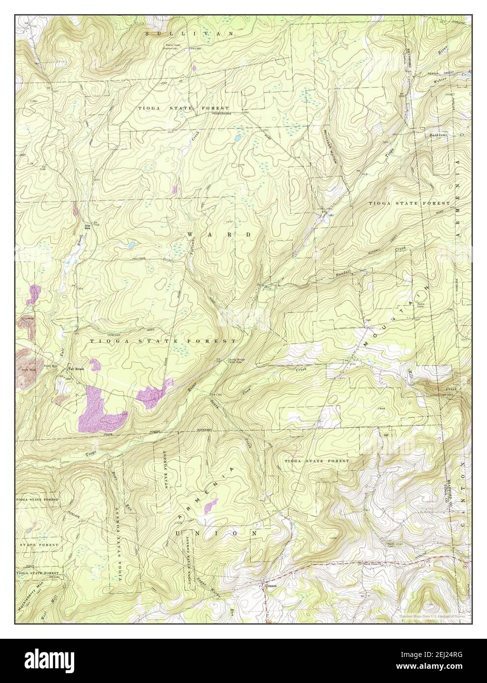Gleason, Pennsylvania, map 1970, 1:24000, United States of America by ...