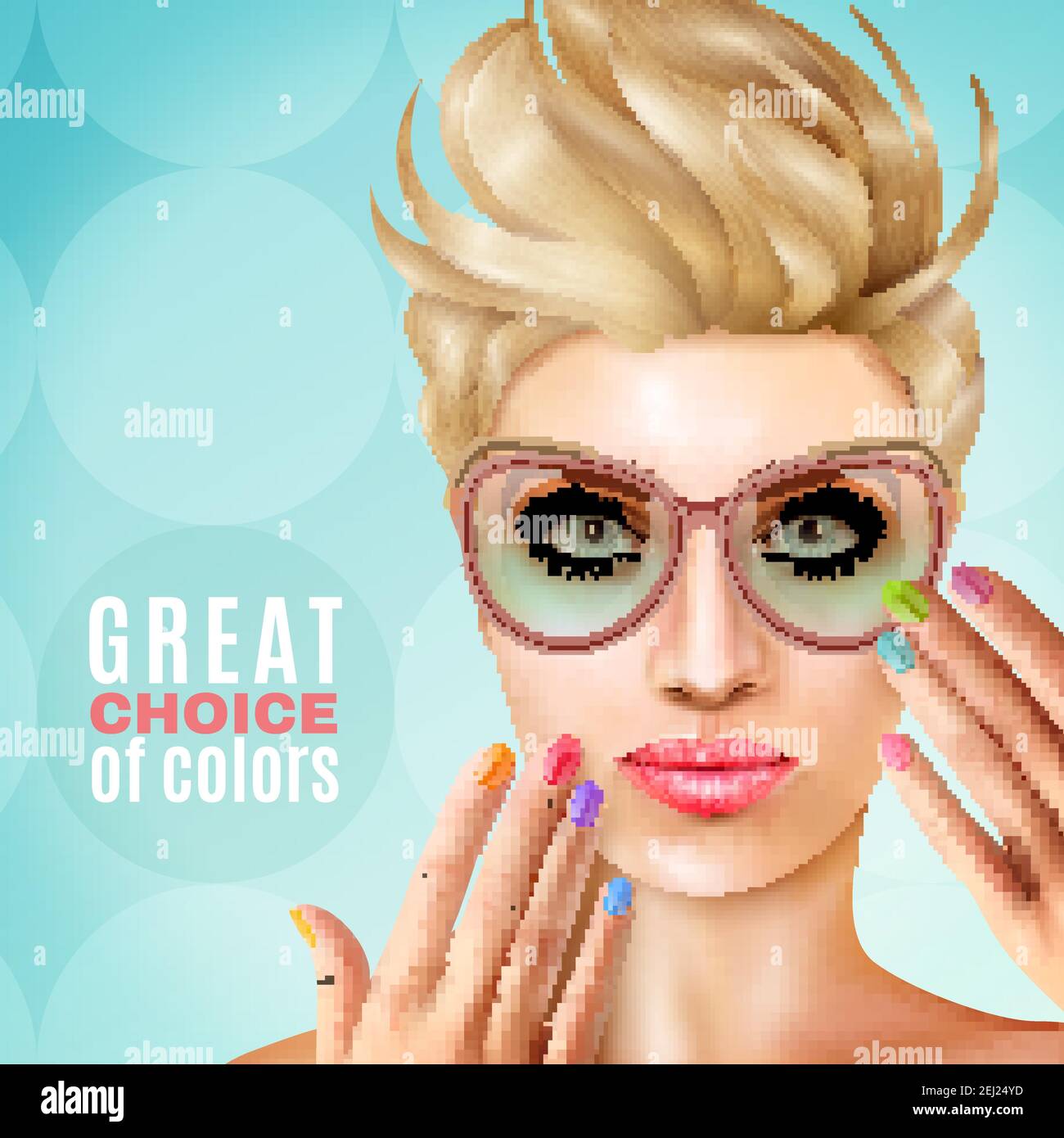 Model face nail polish background with human character of female model ...