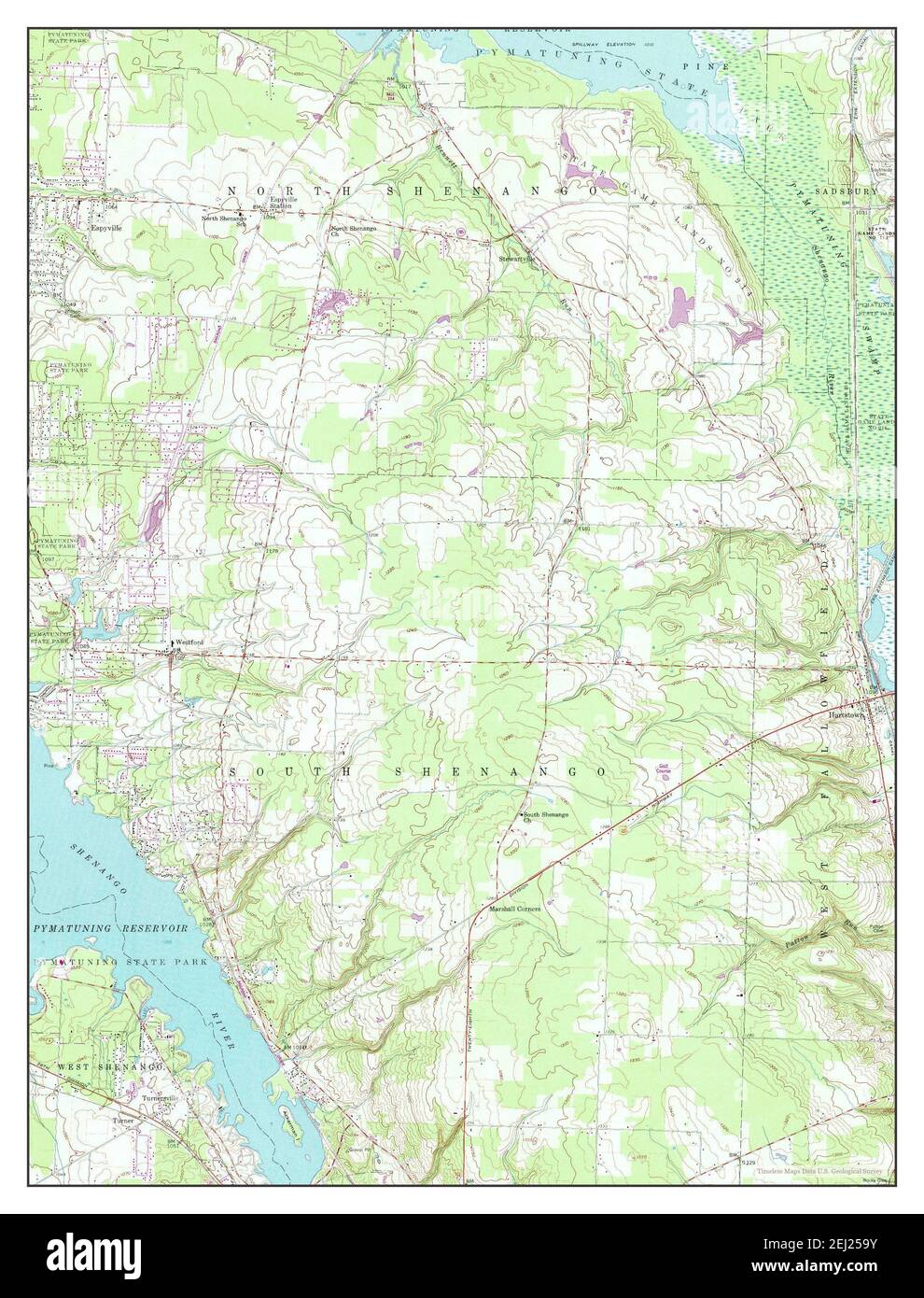 Hartstown, Pennsylvania, map 1959, 1:24000, United States of America by ...