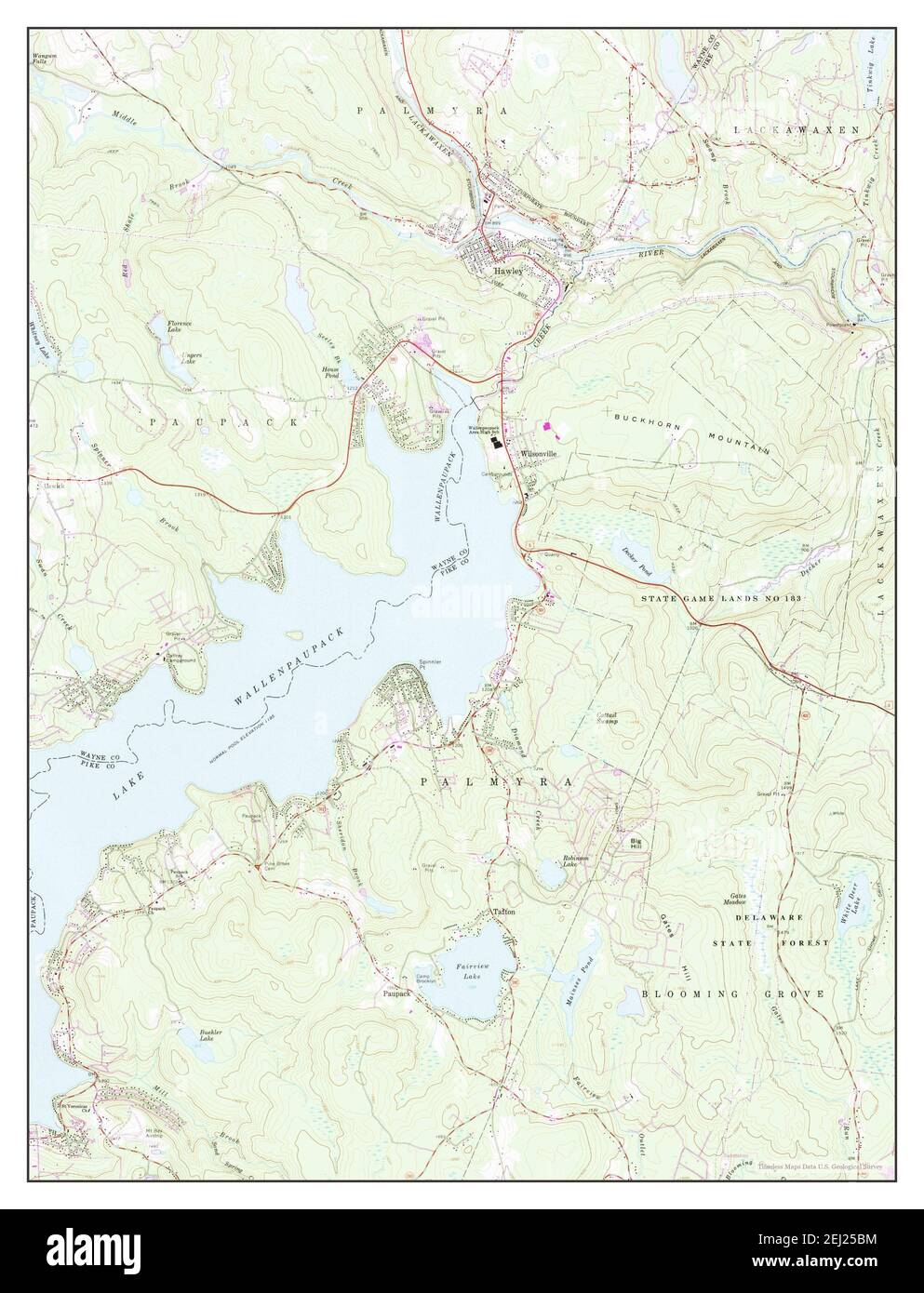 Hawley, Pennsylvania, map 1966, 1:24000, United States of America by ...