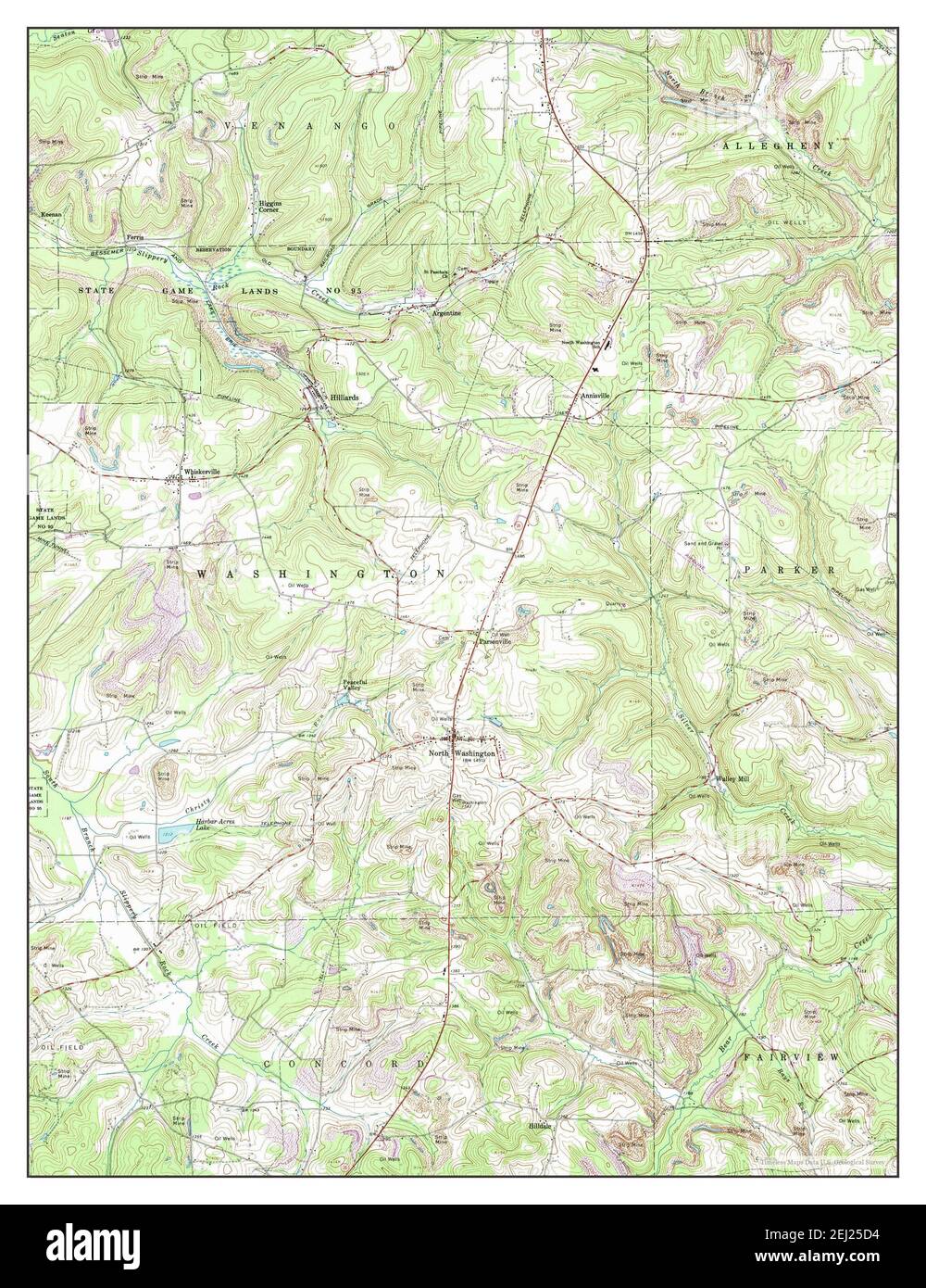 Hilliards, Pennsylvania, map 1963, 1:24000, United States of America by ...
