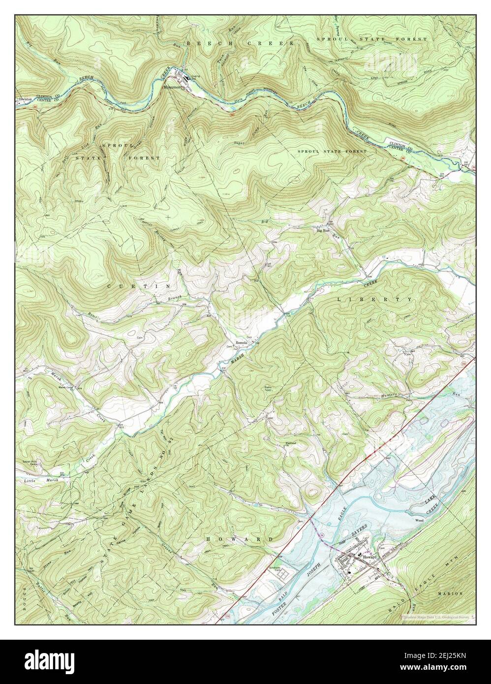 Howard, Pennsylvania, map 1967, 1:24000, United States of America by ...
