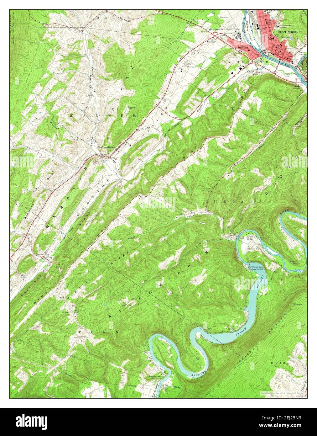 Huntingdon Map High Resolution Stock Photography and Images - Alamy