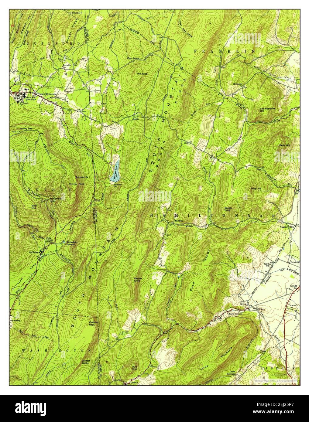 Iron Springs, Pennsylvania, map 1953, 1:24000, United States of America ...
