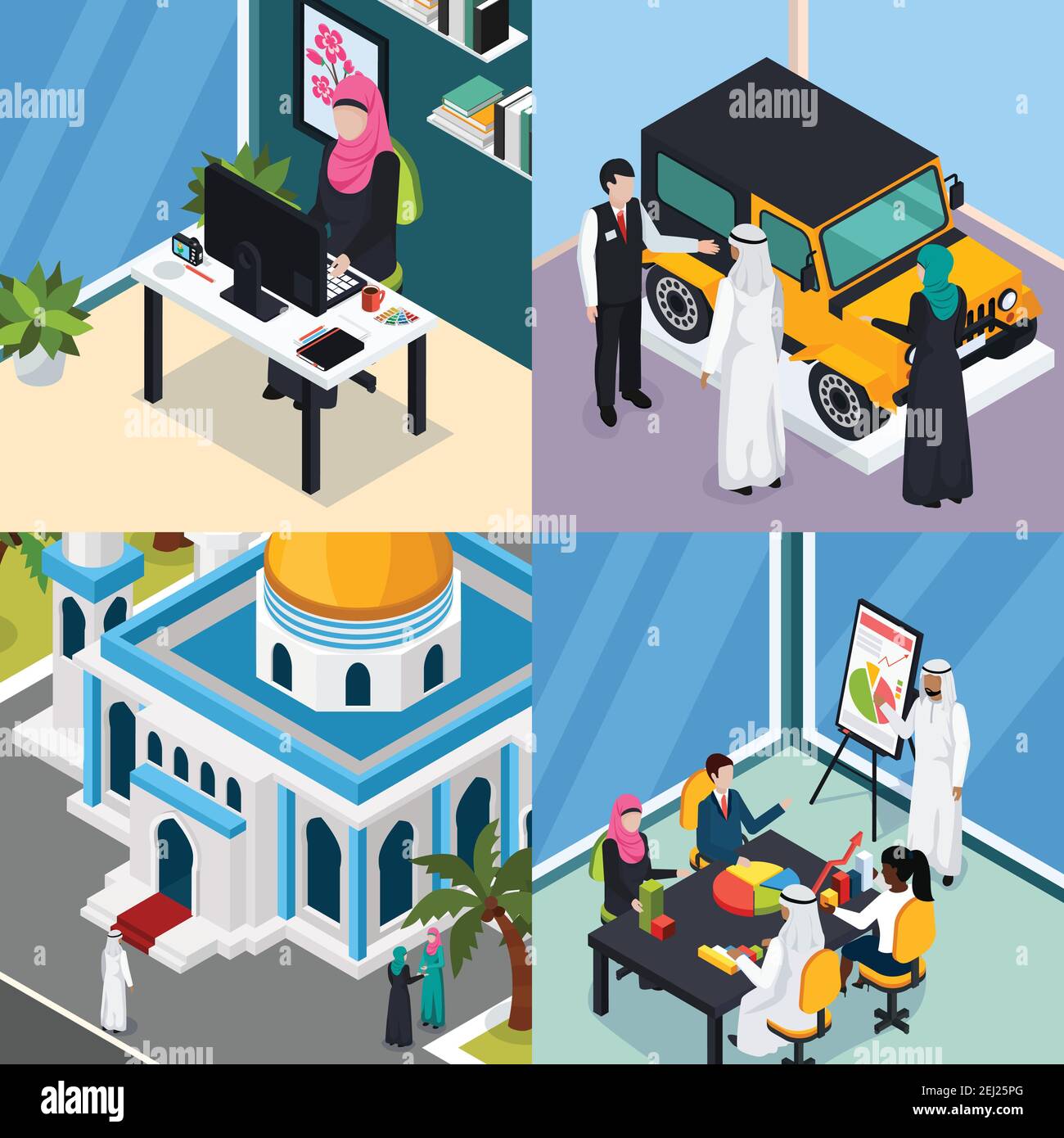 Buying car ethnic Stock Vector Images - Alamy