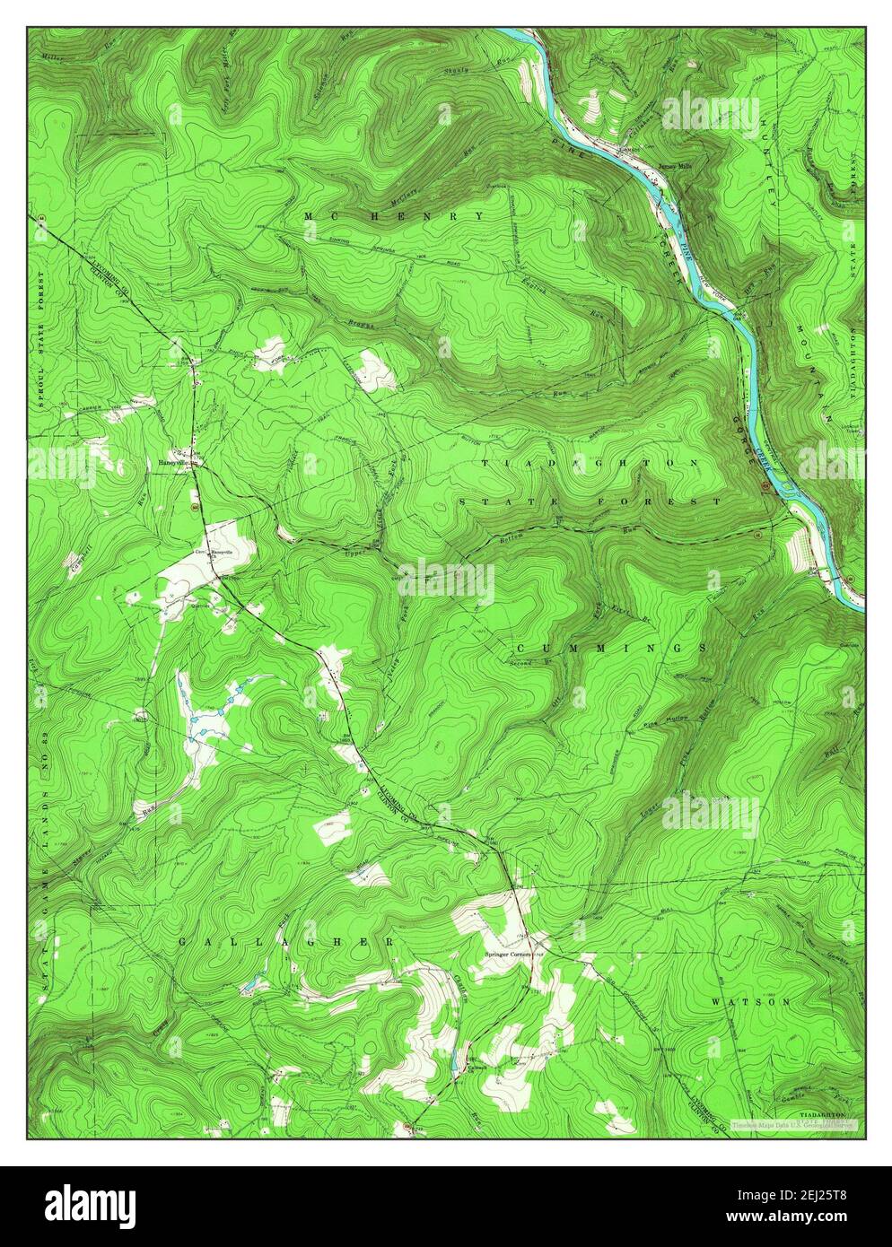 Jersey Mills, Pennsylvania, map 1965, 1:24000, United States of America ...