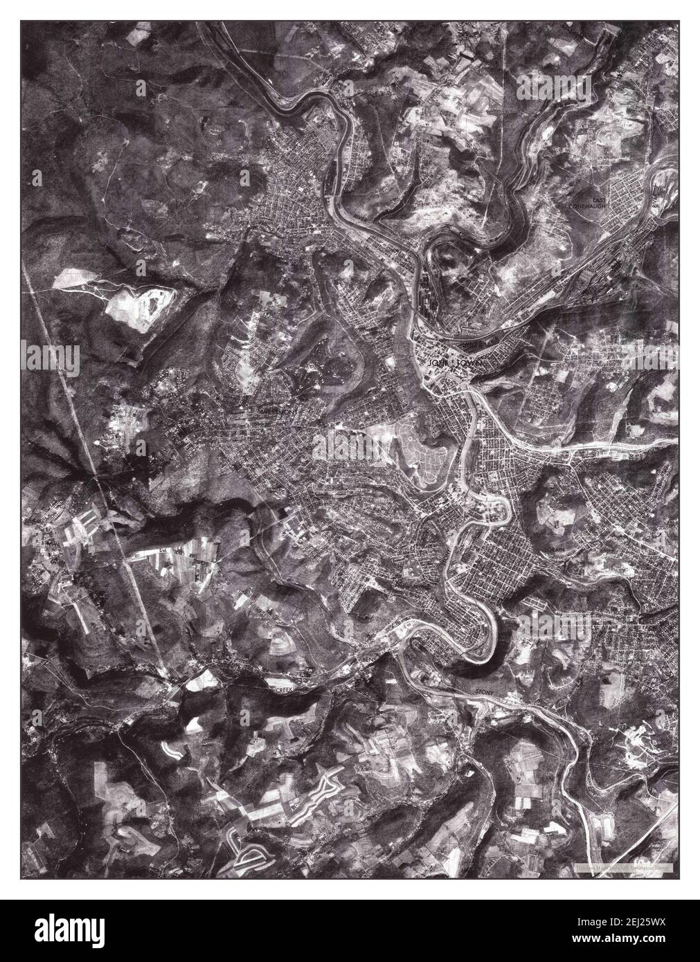 Johnstown, Pennsylvania, map 1977, 1:24000, United States of America by ...