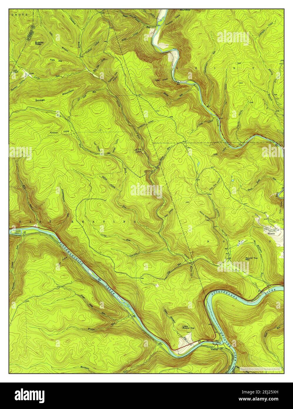 Keating, Pennsylvania, map 1946, 1:24000, United States of America by ...