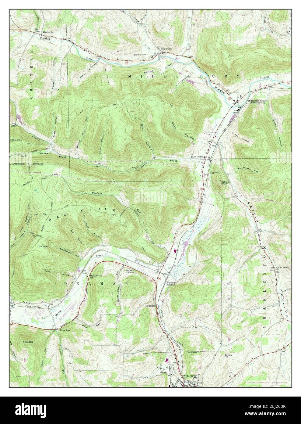 Kenneyville, Pennsylvania, map 1954, 1:24000, United States of America ...