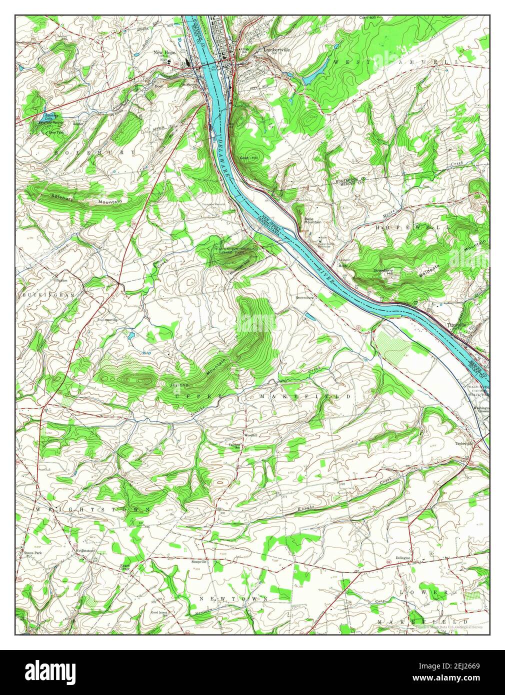 Map of lambertville hi-res stock photography and images - Alamy
