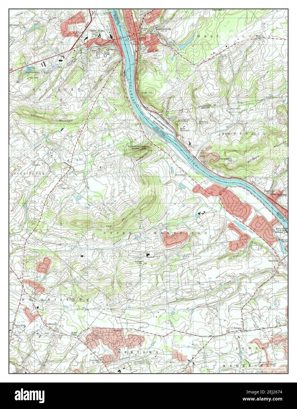 Map of lambertville hi-res stock photography and images - Alamy