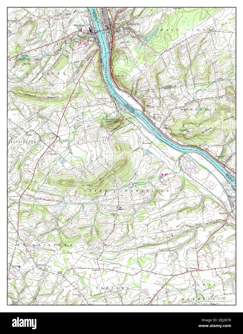 Map of lambertville hi-res stock photography and images - Alamy