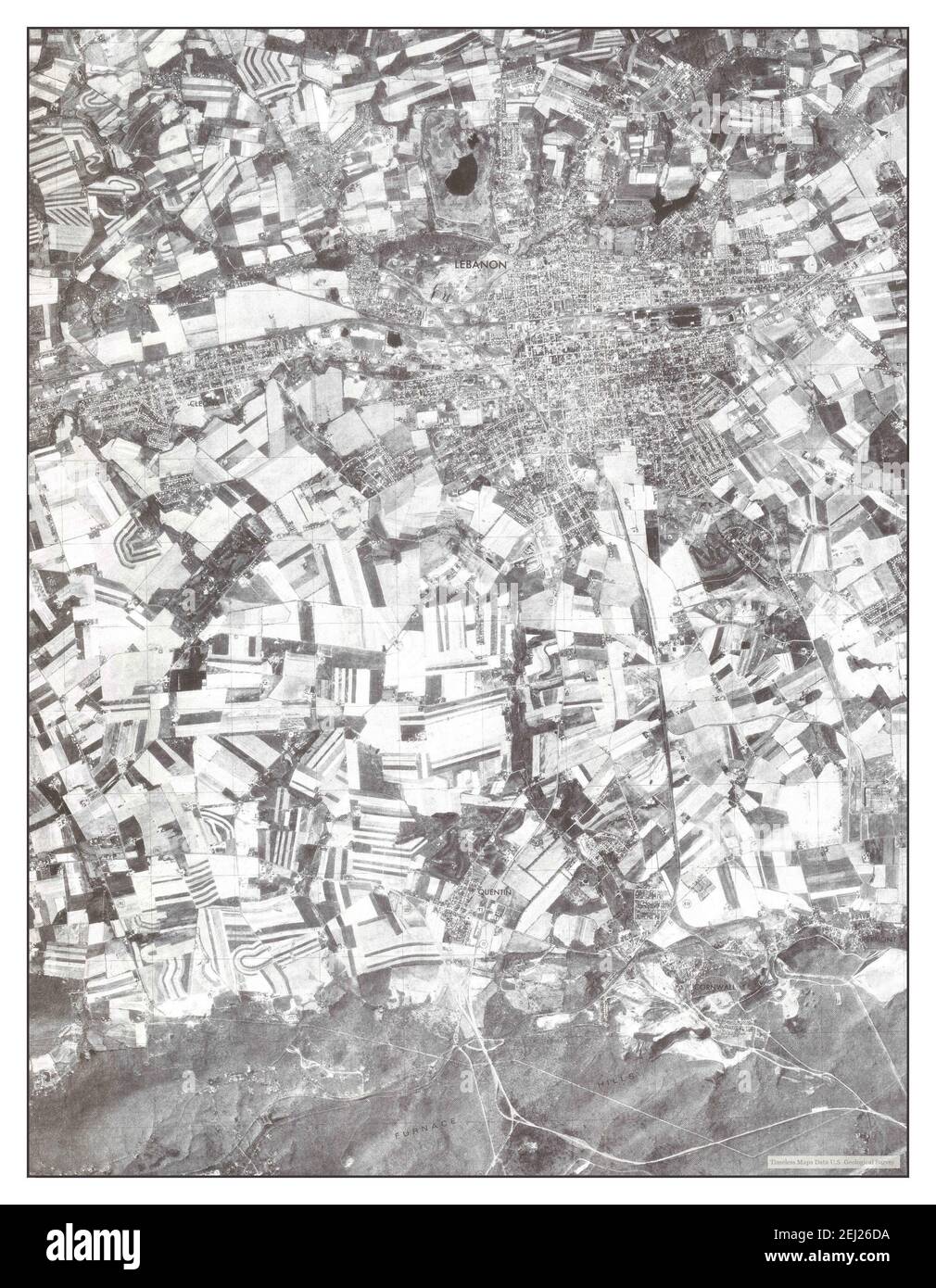 1977 lebanon map hi-res stock photography and images - Alamy