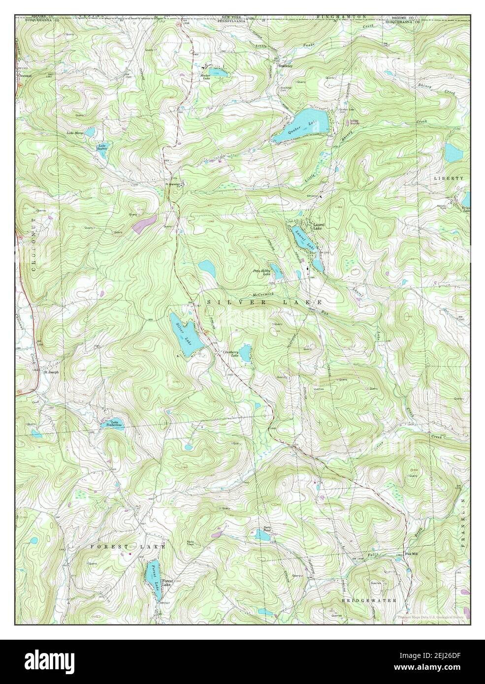 Laurel Lake, Pennsylvania, map 1992, 1:24000, United States of America ...