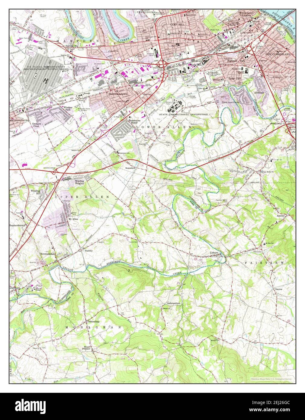 Lemoyne, Pennsylvania, map 1963, 1:24000, United States of America by ...