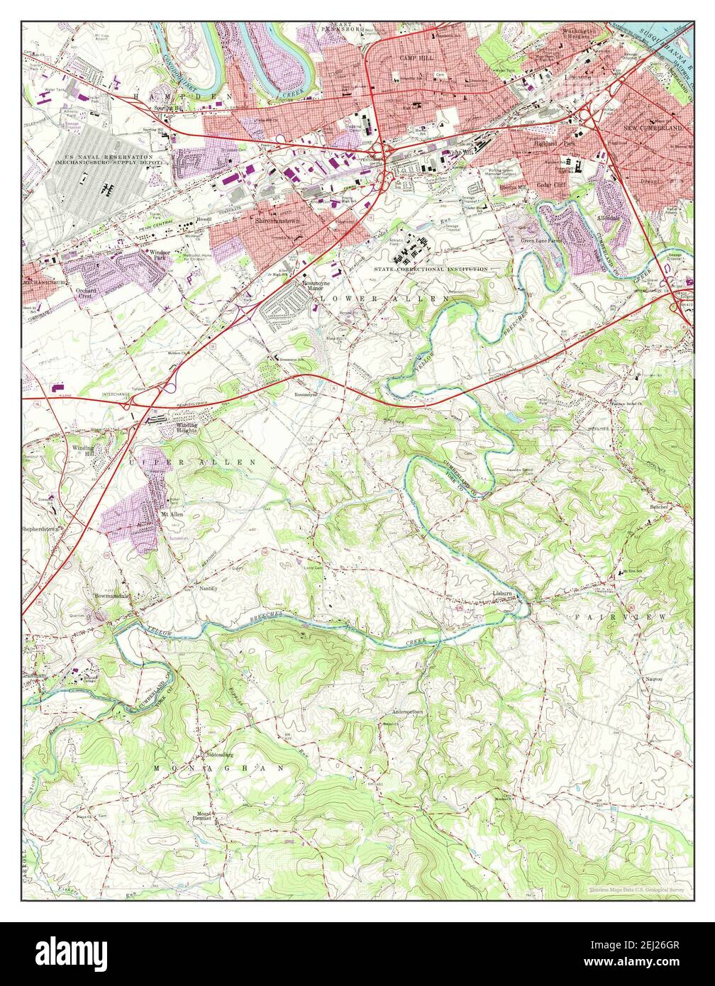 Lemoyne, Pennsylvania, map 1963, 1:24000, United States of America by ...