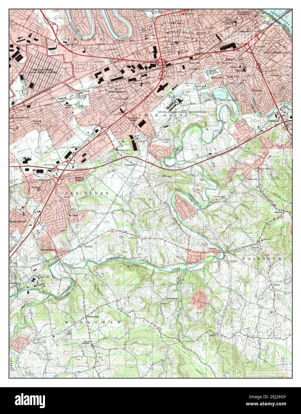 Lemoyne, Pennsylvania, map 1999, 1:24000, United States of America by ...