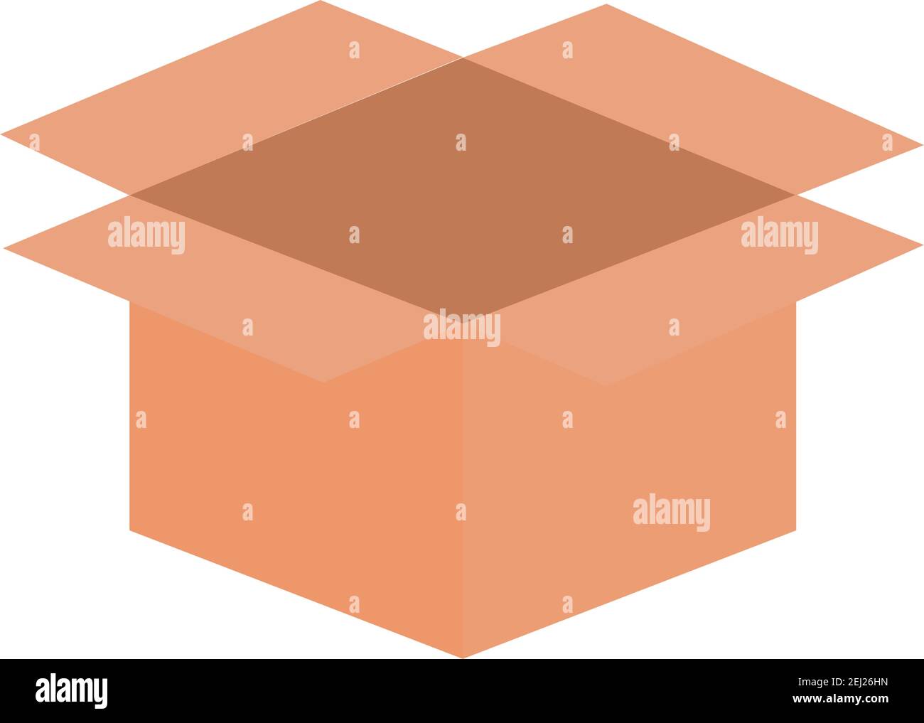 open box on a white background Stock Vector Image & Art - Alamy