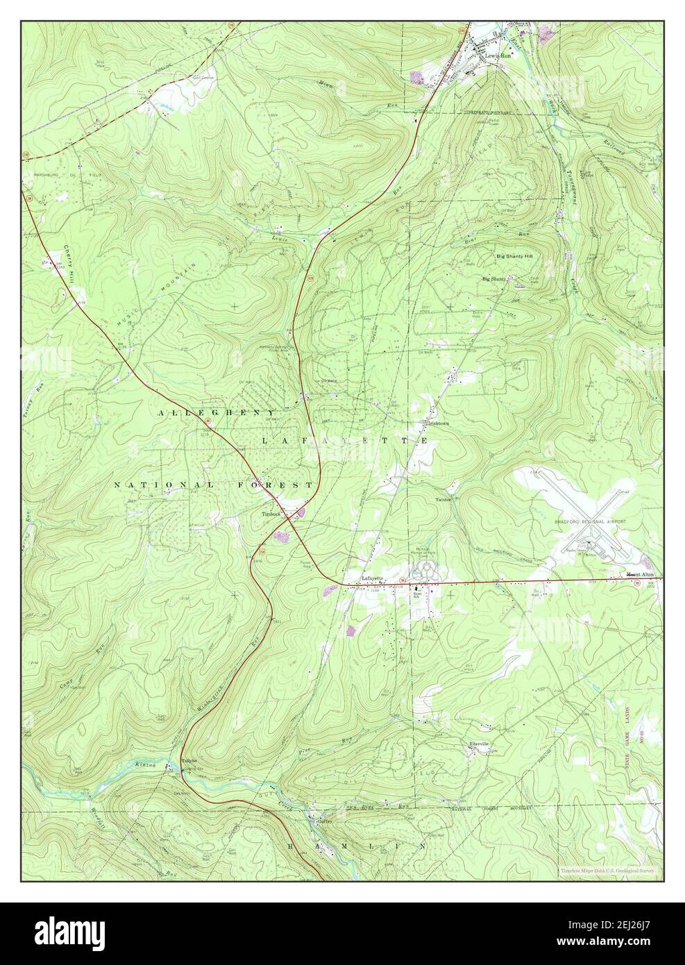 Lewis Run, Pennsylvania, map 1969, 1:24000, United States of America by ...