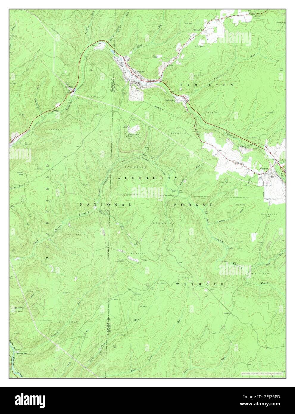 Ludlow, Pennsylvania, map 1966, 1:24000, United States of America by ...