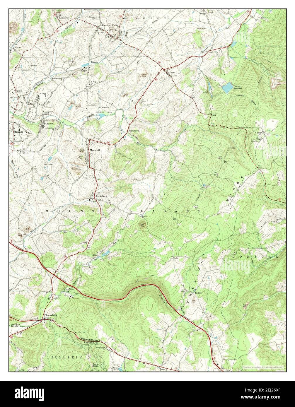 Mammoth, Pennsylvania, map 1967, 1:24000, United States of America by ...