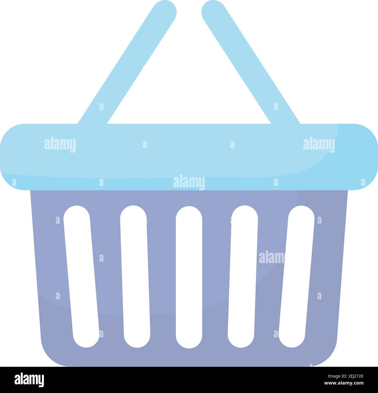 blue basket on a white background Stock Vector Image & Art - Alamy