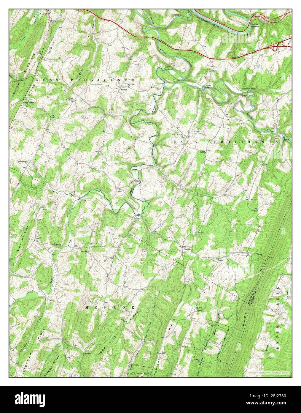 Mench, Pennsylvania, map 1967, 1:24000, United States of America by ...
