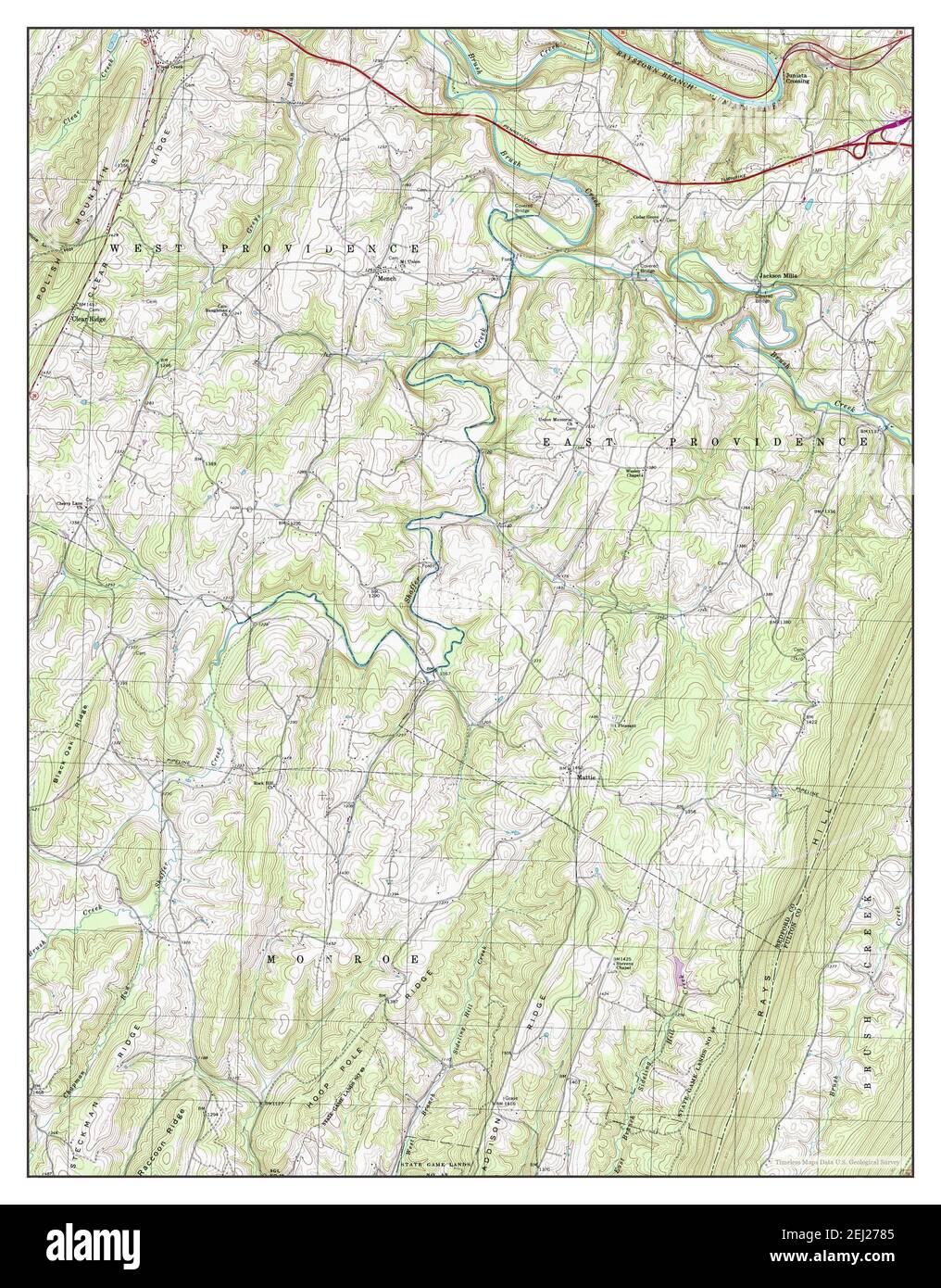 Mench, Pennsylvania, map 1994, 1:24000, United States of America by ...