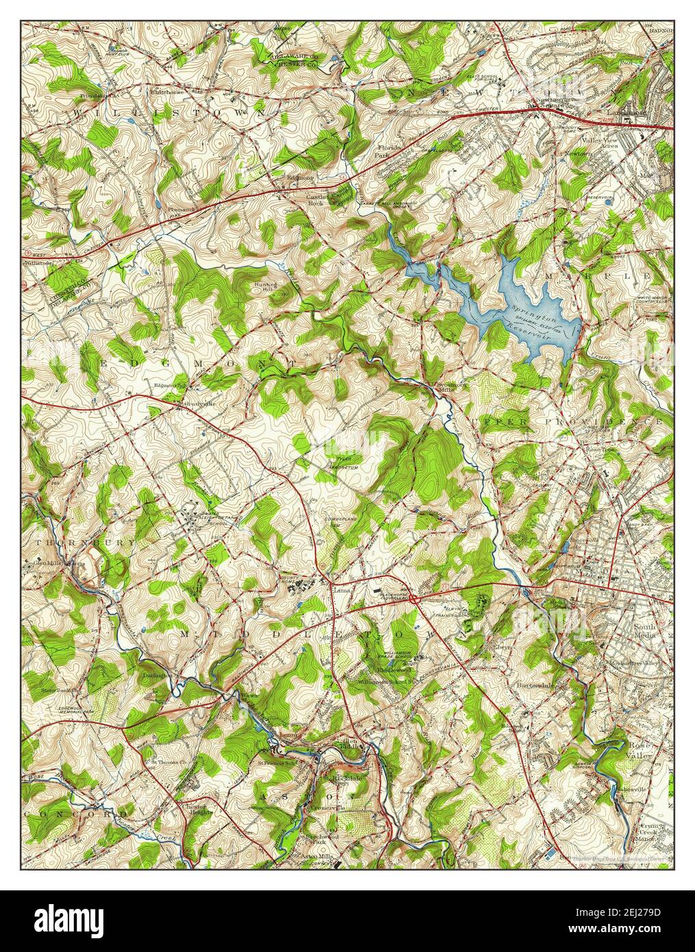 Map of media pennsylvania hi-res stock photography and images - Alamy