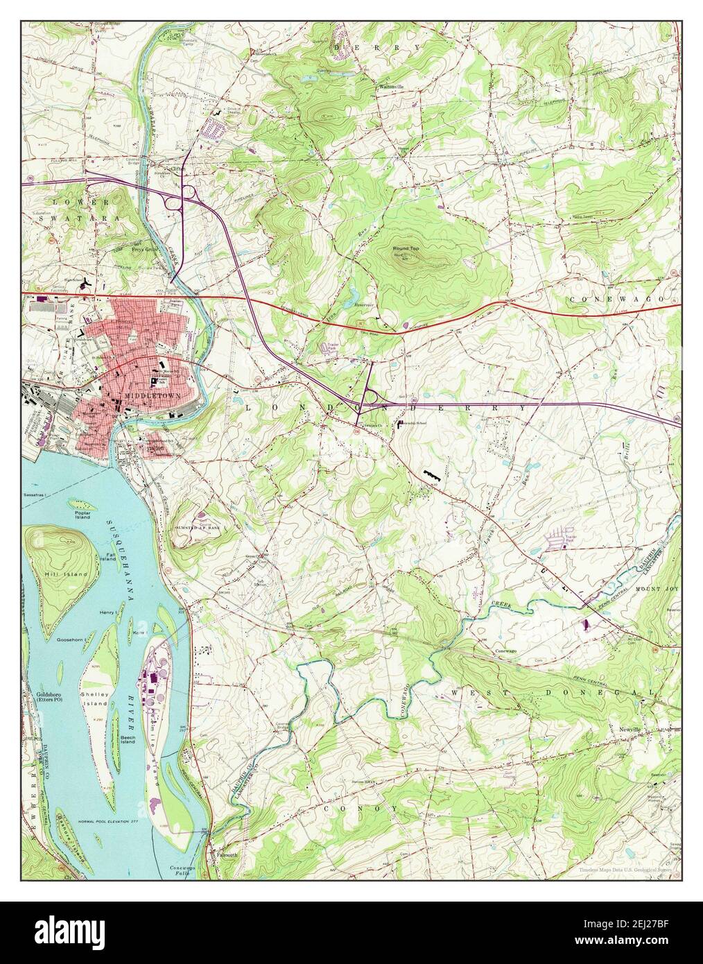 Middletown pennsylvania map hi-res stock photography and images - Alamy