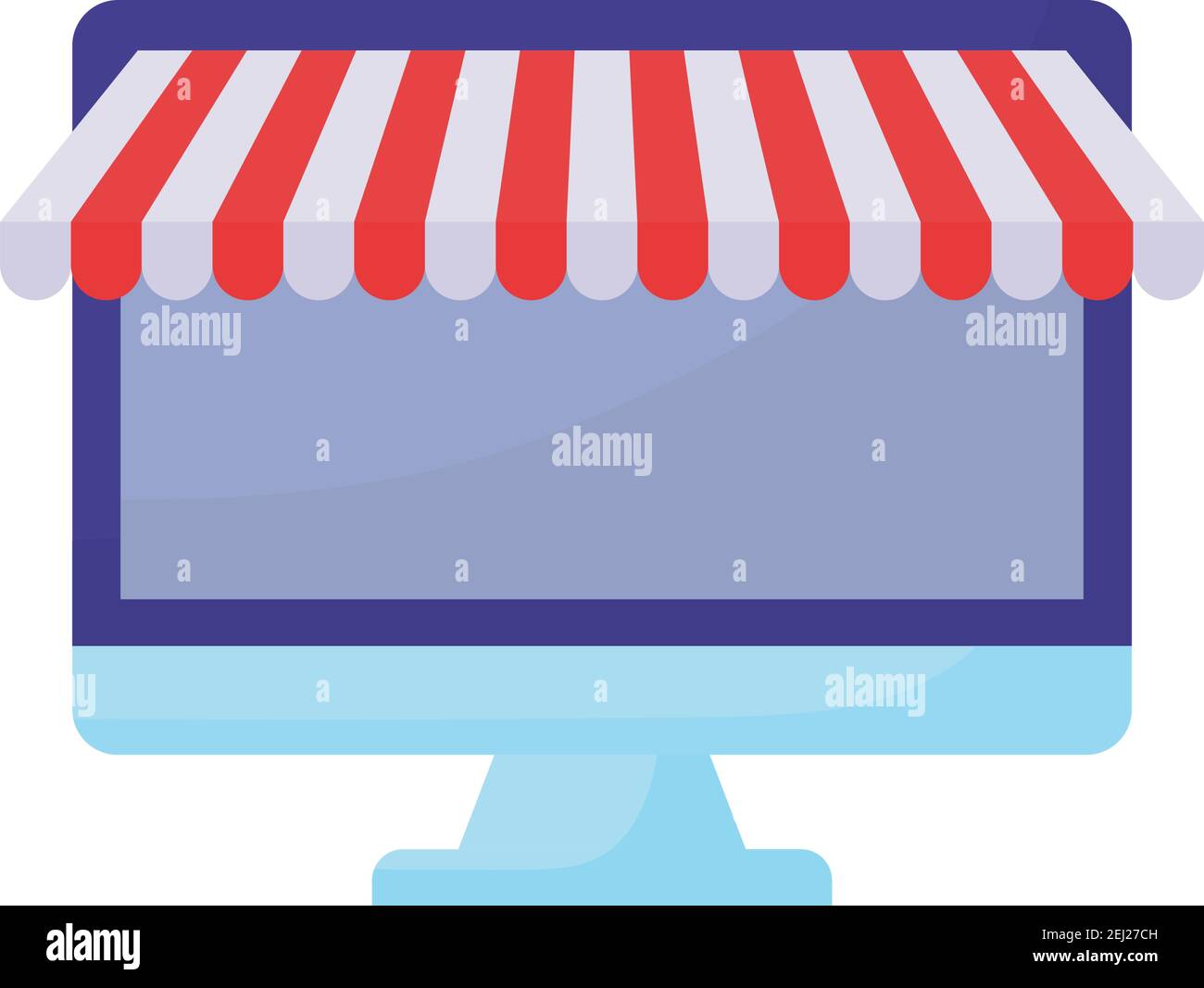 online store through a screen Stock Vector Image & Art - Alamy