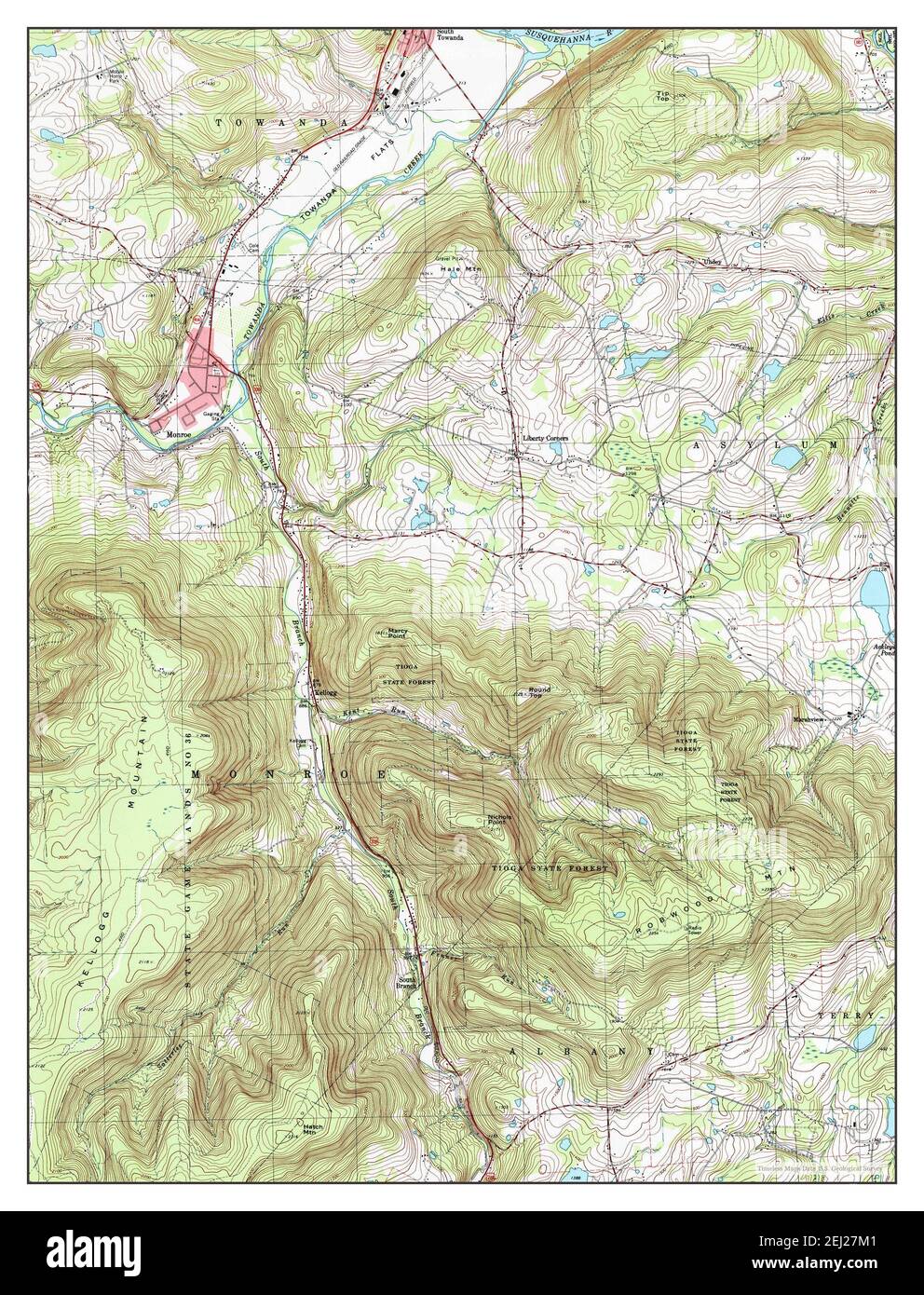 Map of monroeton hi-res stock photography and images - Alamy
