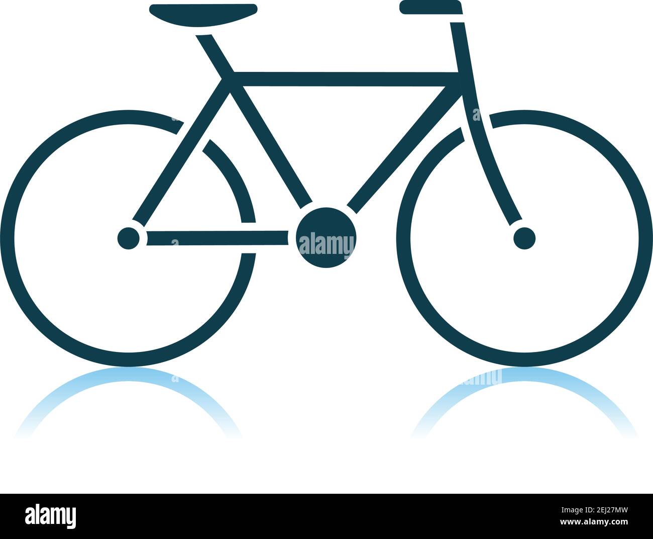 Bike with shadow Stock Vector Images - Alamy