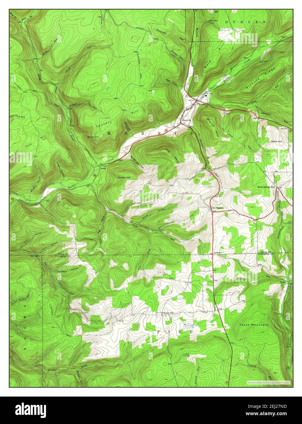 Morris, Pennsylvania, map 1946, 1:24000, United States of America by ...
