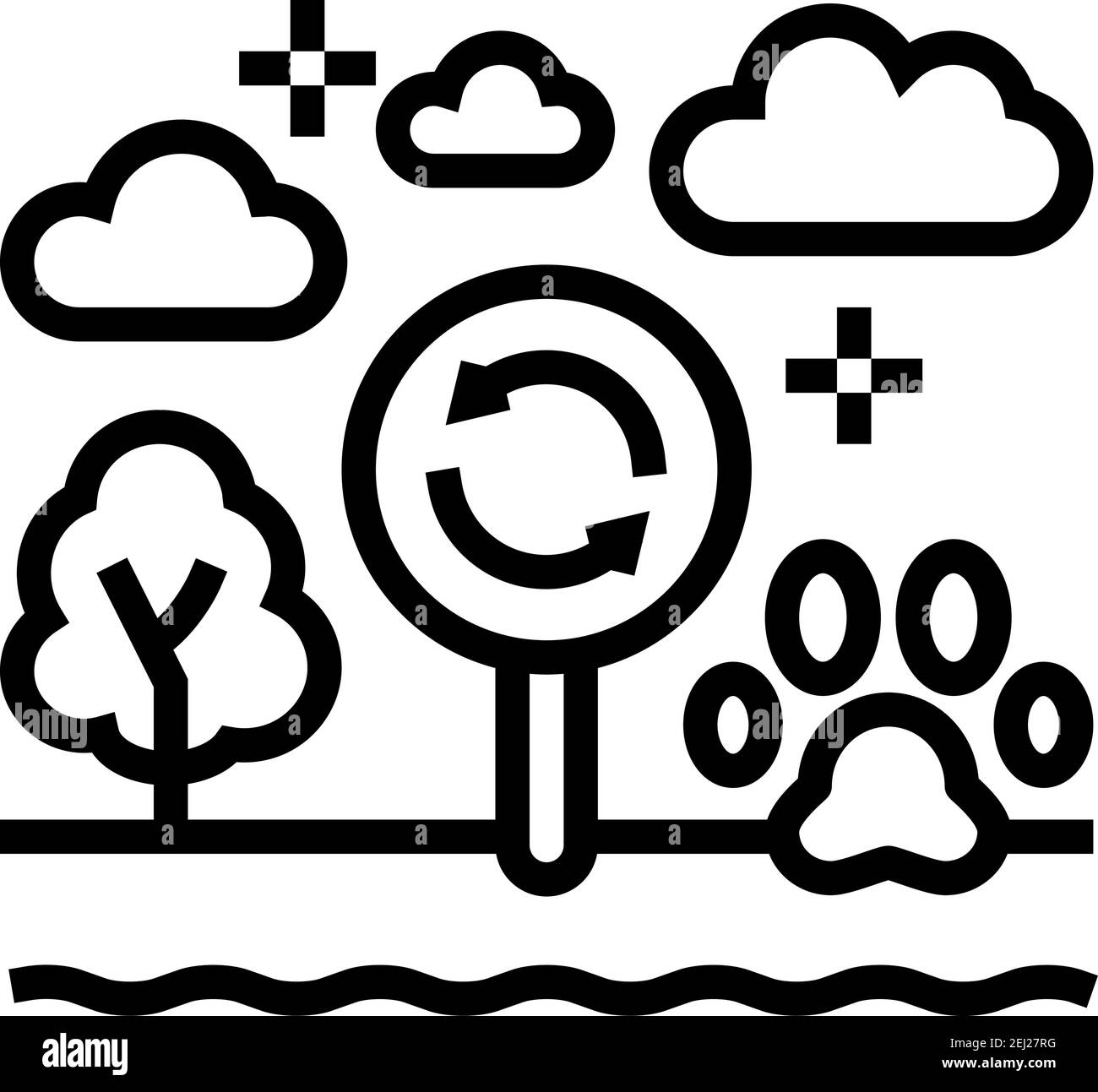 Biodiversity ecosystem animals Black and White Stock Photos & Images ...