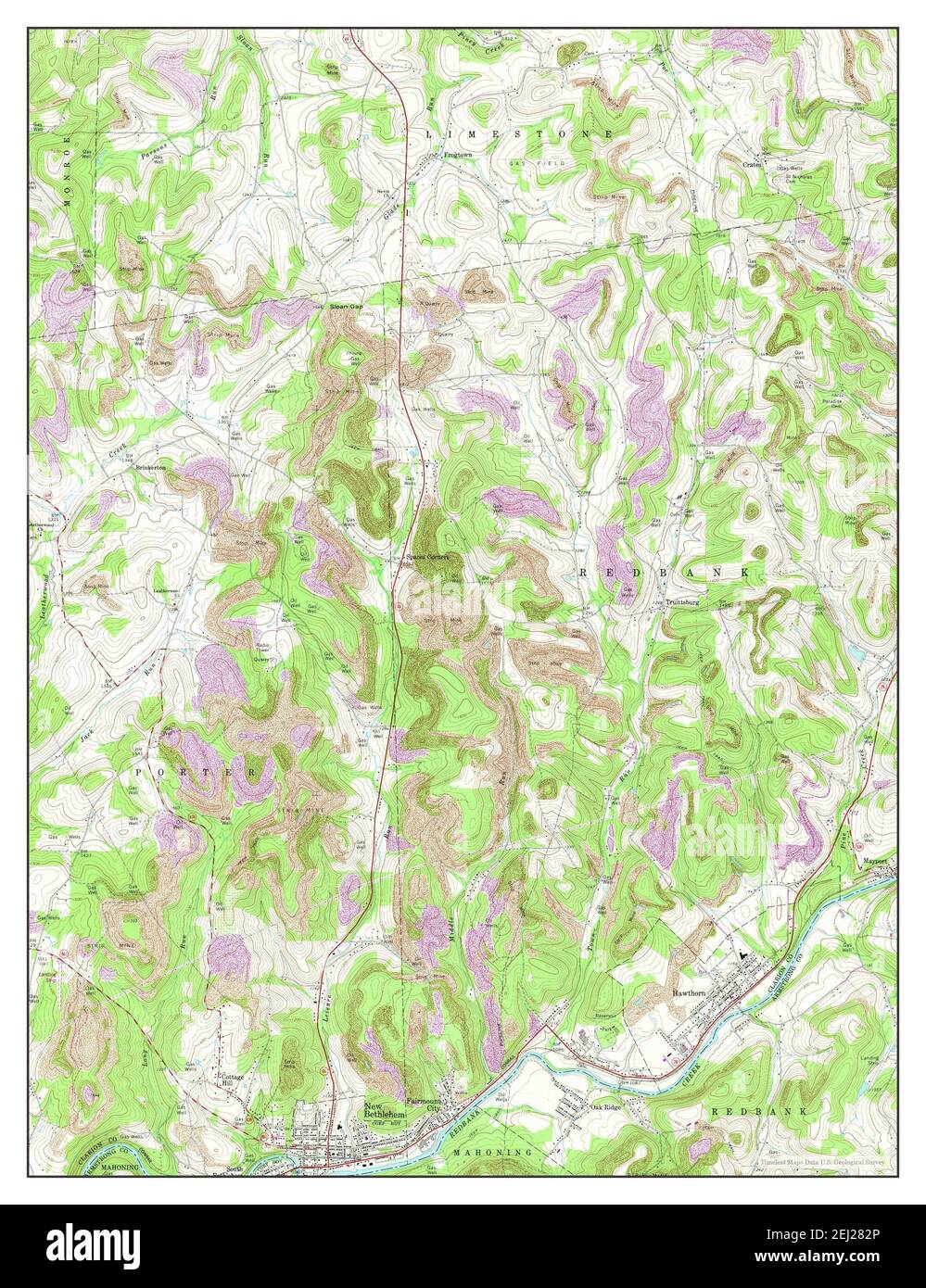Map of new bethlehem hi-res stock photography and images - Alamy