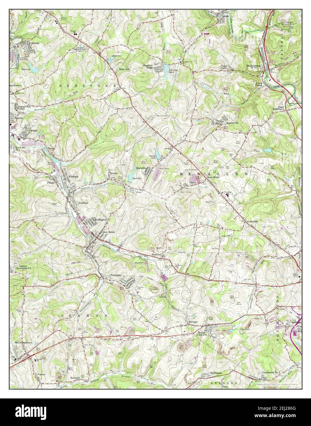 New Salem, Pennsylvania, map 1964, 1:24000, United States of America by ...