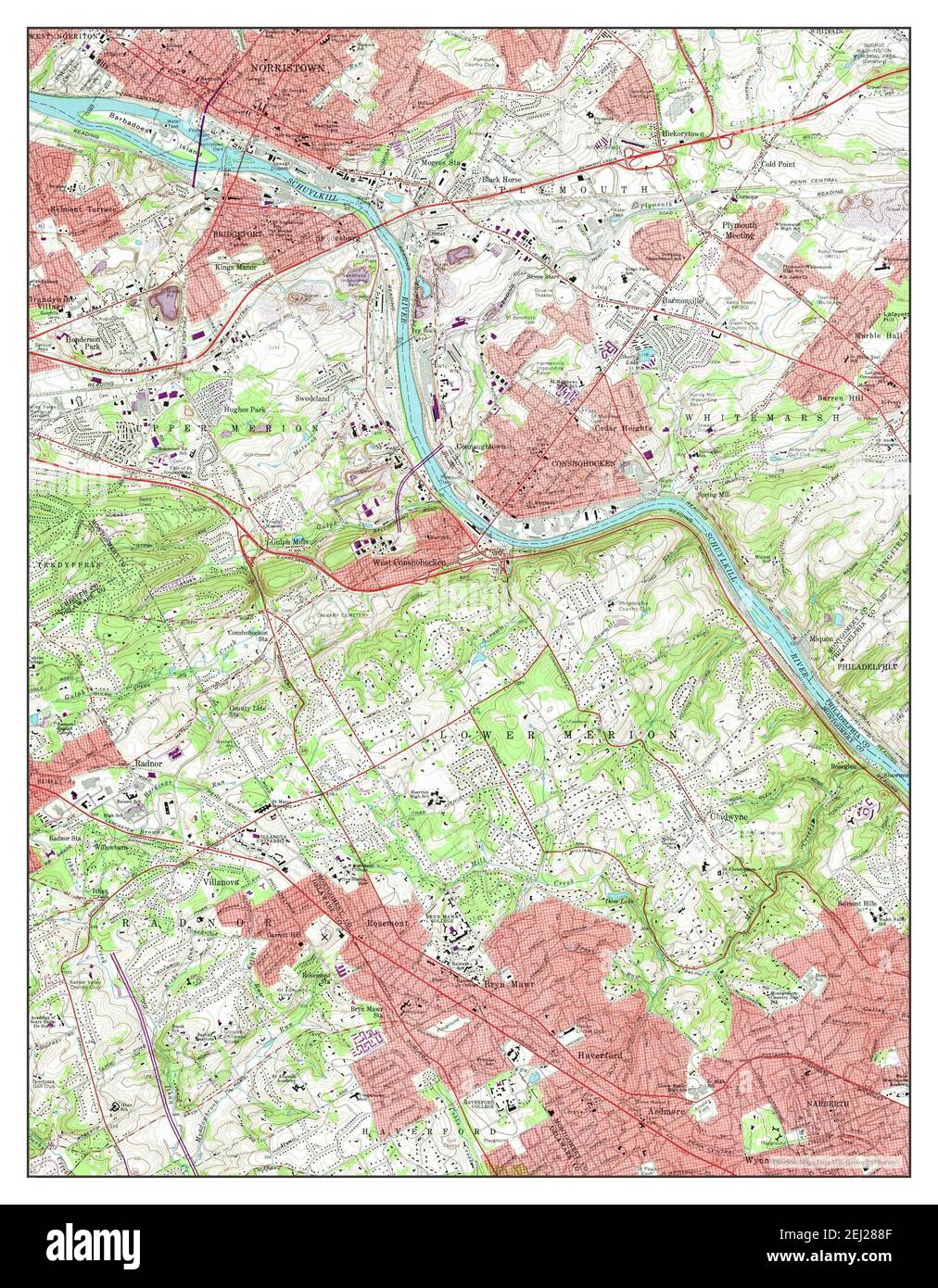 Map of norristown hi-res stock photography and images - Alamy