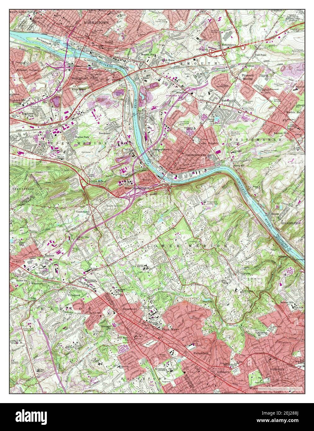 Norristown, Pennsylvania, map 1966, 1:24000, United States of America ...