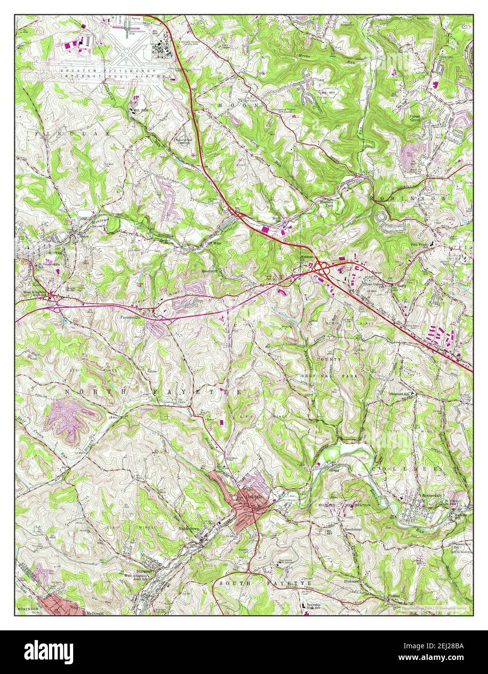 Map of oakdale hi-res stock photography and images - Alamy