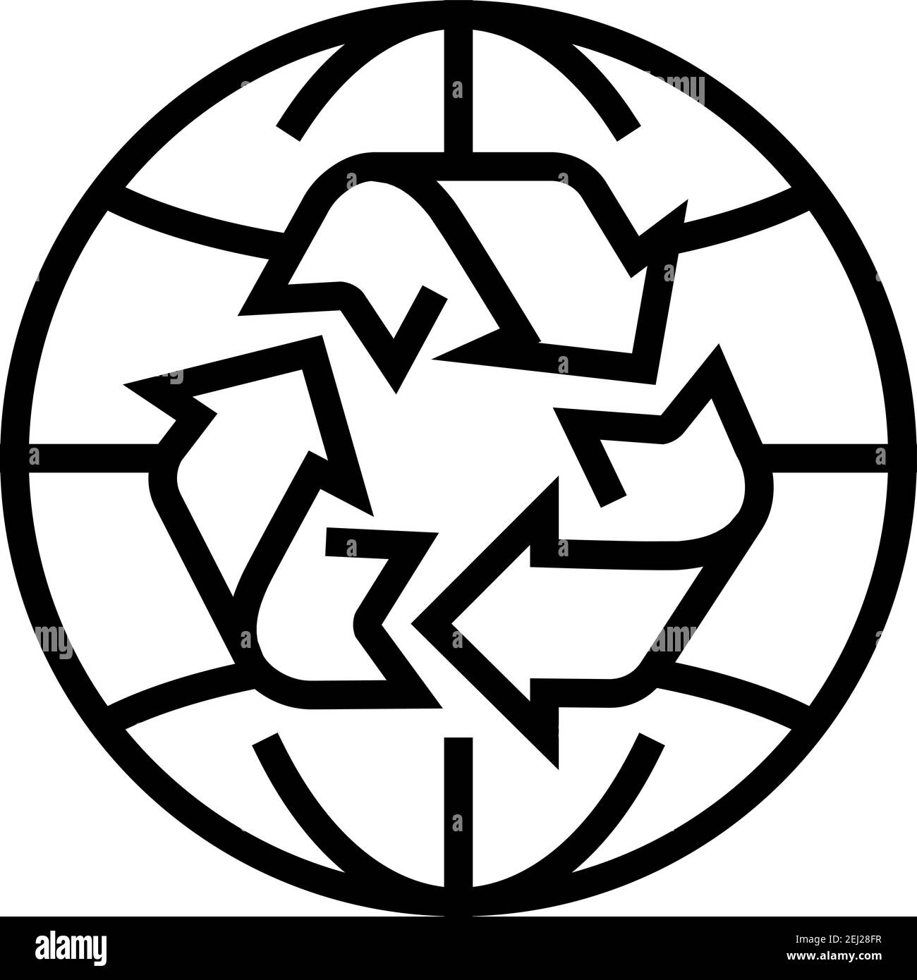 environment ecosystem line icon vector illustration Stock Vector Image ...